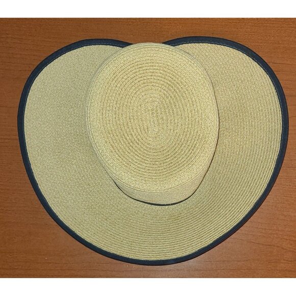 Sun And Sand | Accessories | Sun N Sand Beige Black Woven Summer Sun ...